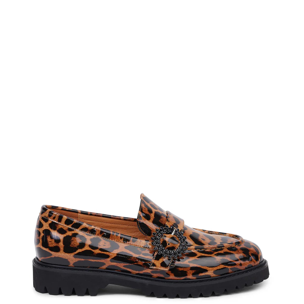 Kathryn Wilson Mindy Loafer Leopard Patent – issimo christchurch