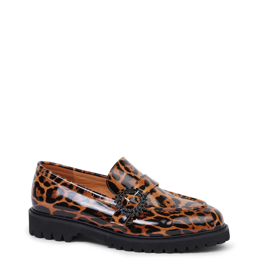 Kathryn Wilson Mindy Loafer Leopard Patent – issimo christchurch