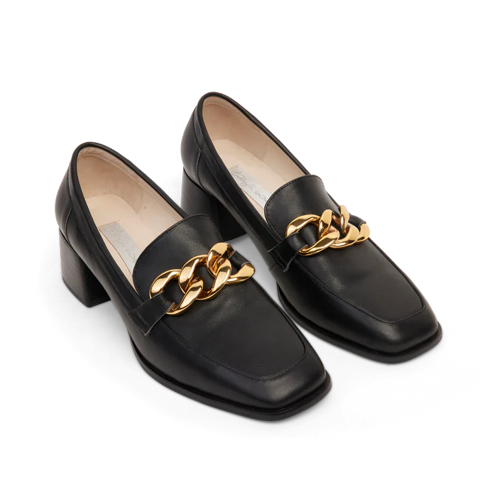 Kathryn Wilson Pixie Loafer Black Calf – issimo christchurch